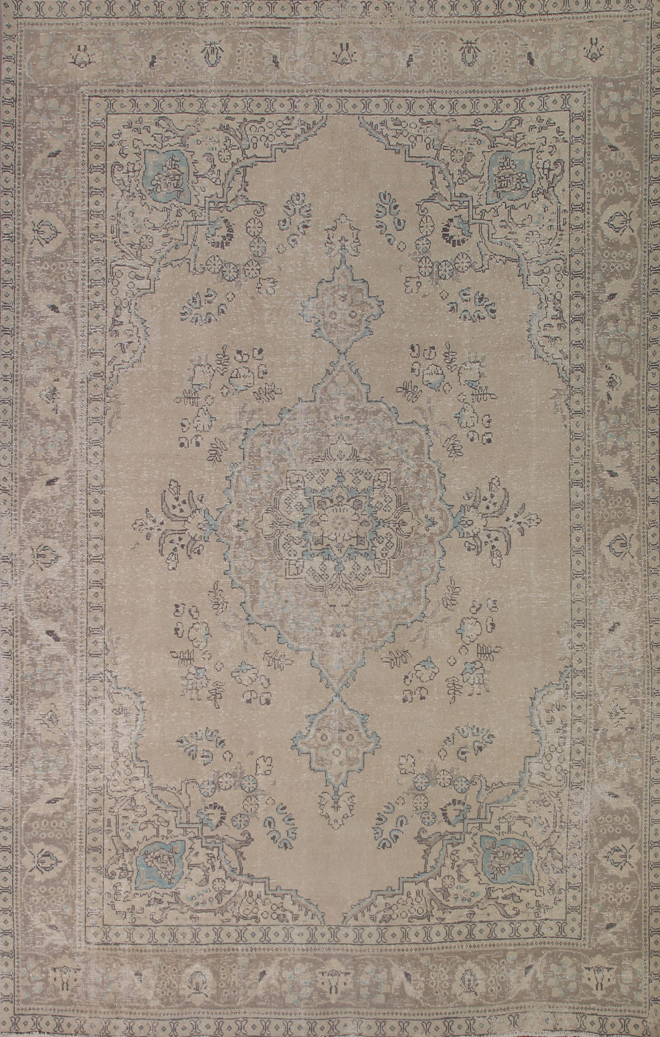 Distressed Tabriz Persian Area Rug 8x10