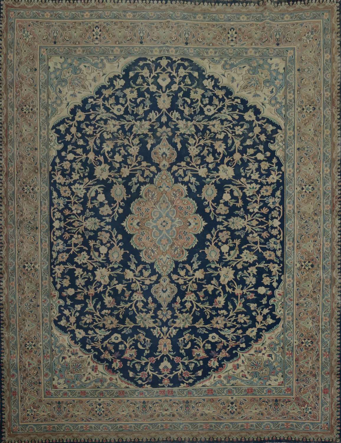 Traditional Kashmar Persian Area Rug 9x12