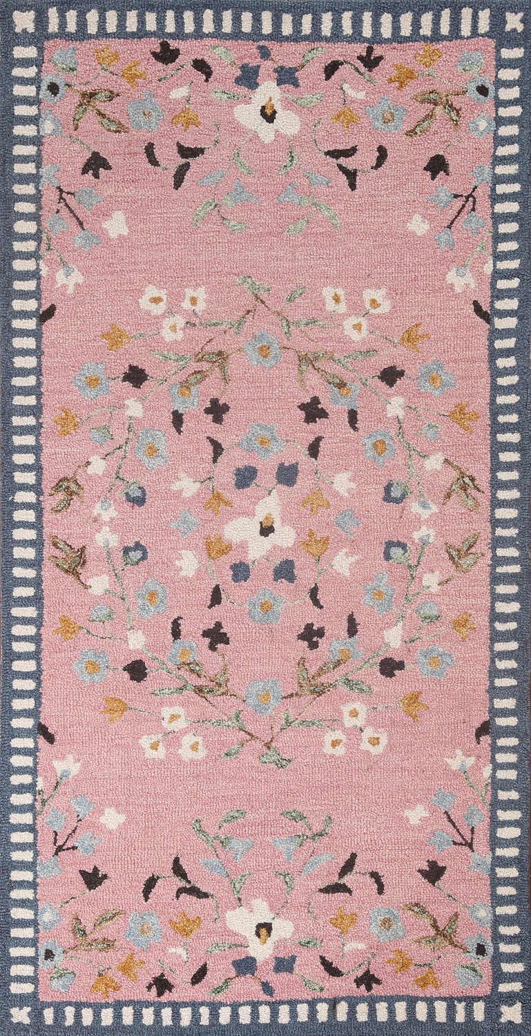 Pink Hand-Tufted Aubusson Indian Rugs