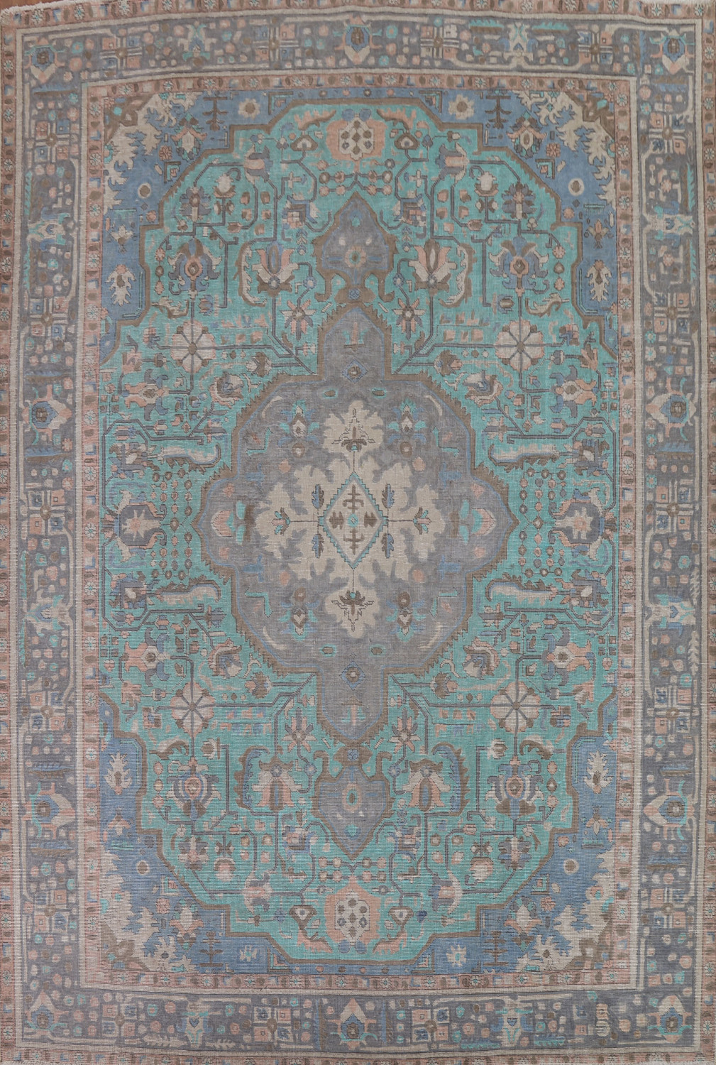Over-Dyed Tabriz Persian Area Rug 10x13