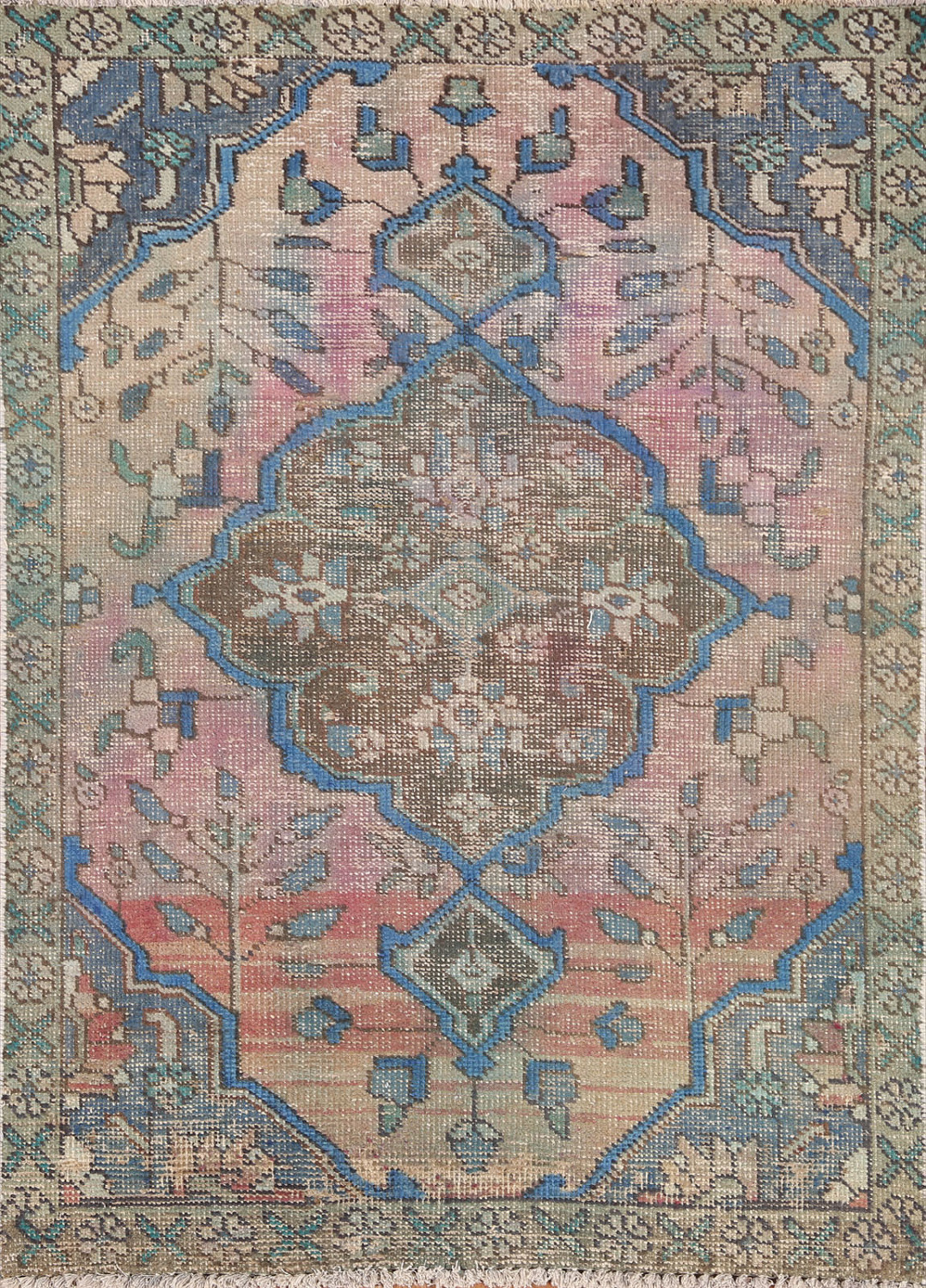 Vintage Tabriz Wool Persian Rug 3x4