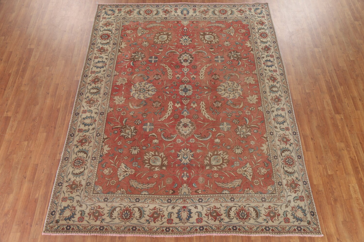 All-Over Floral Tabriz Persian Area Rug 8x10