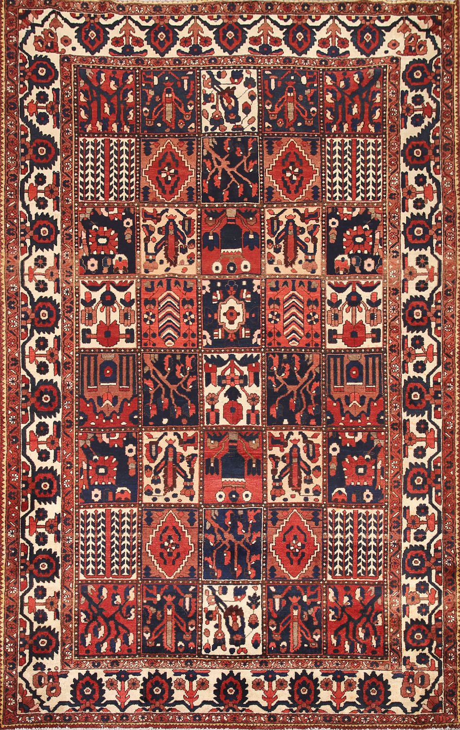 Garden Design Bakhtiari Persian Area Rug 7x10