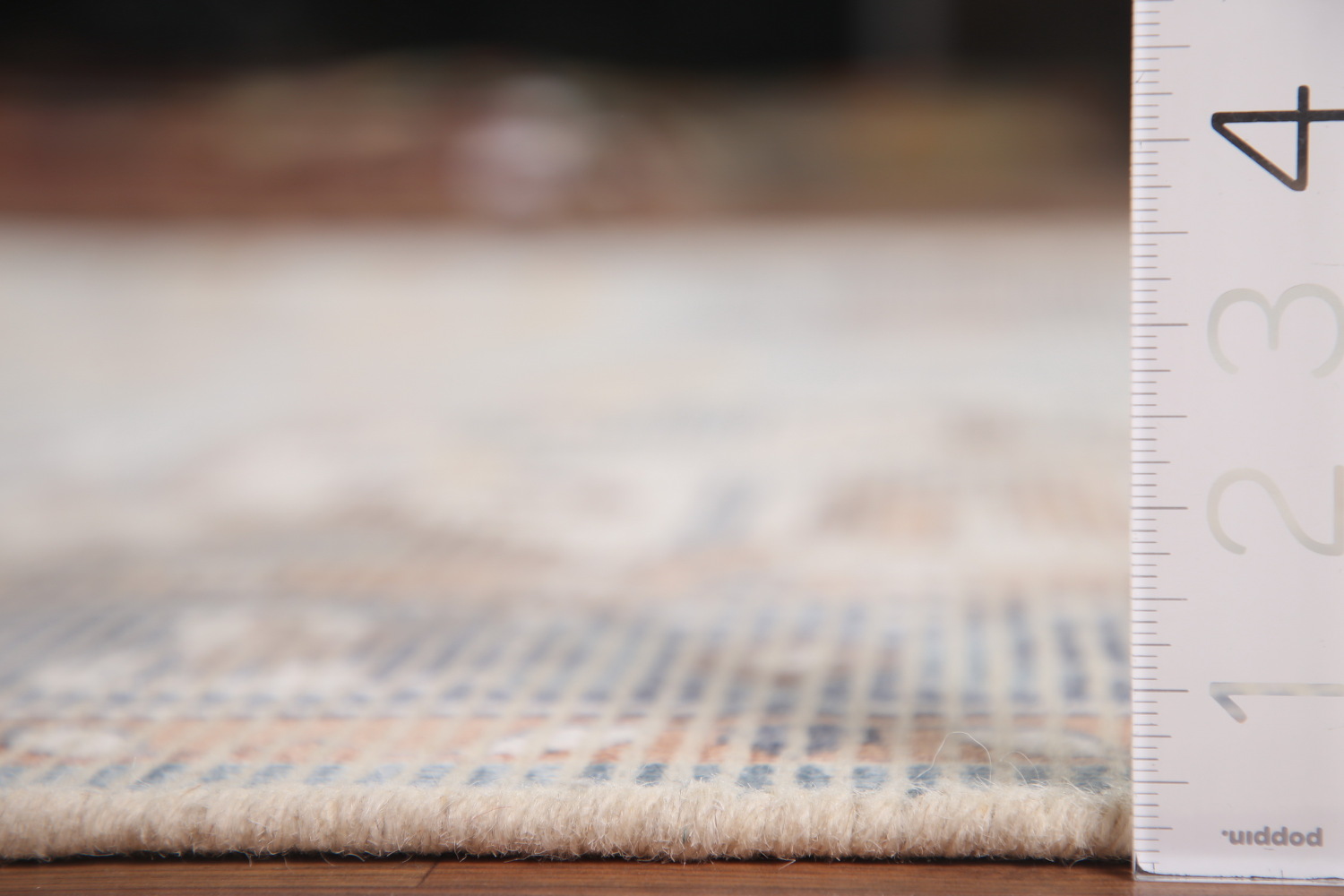 Light Blue Heriz Serapi Distressed Area Rug 8x10