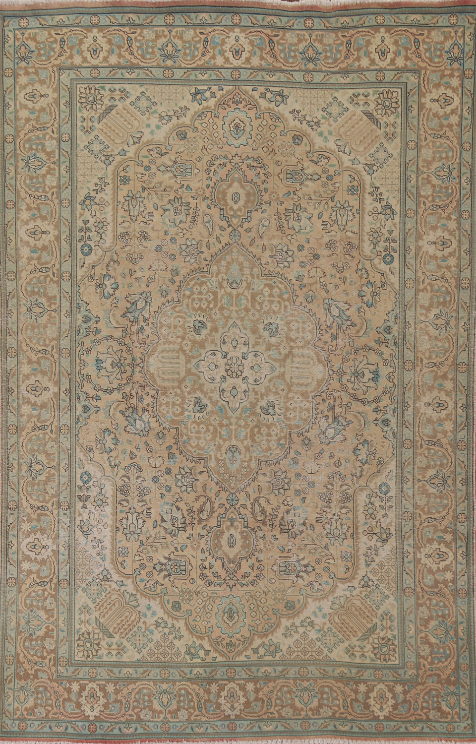 Handmade Wool Tabriz Persian Area Rug 6x9