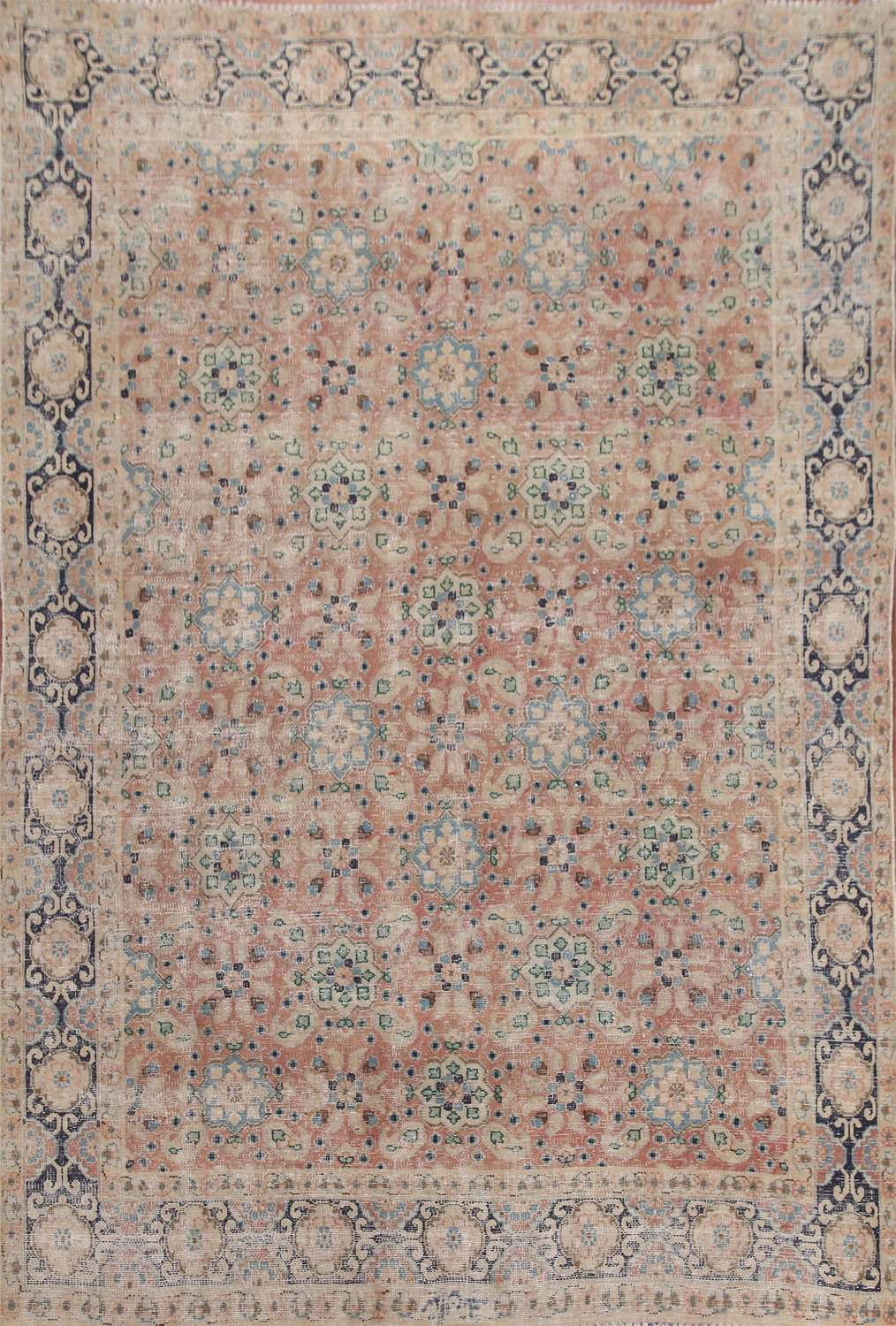 Antique Wool Sultanabad Persian Area Rug 8x10