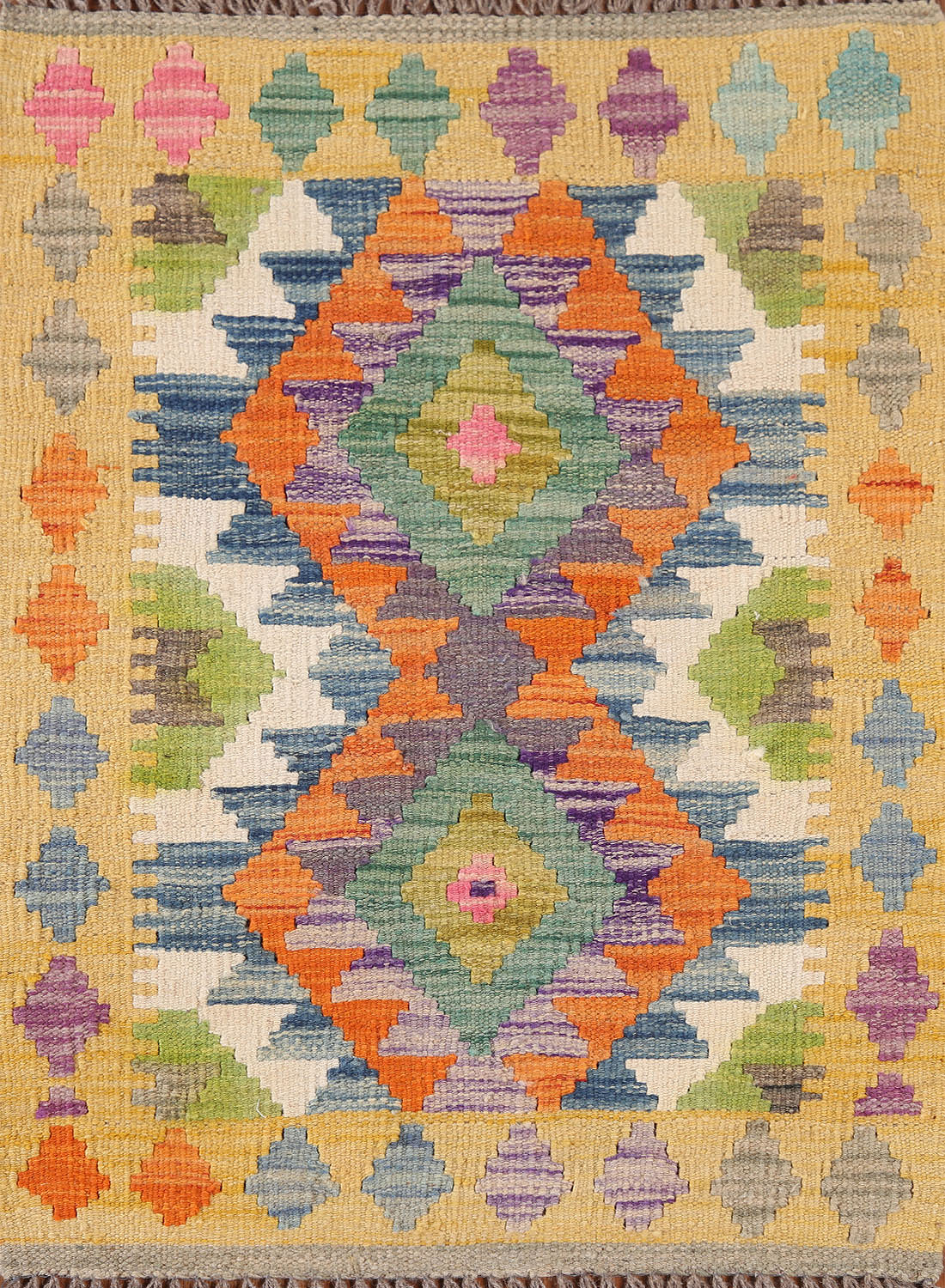 South Western Kilim Oriental Accent Rug 2x3