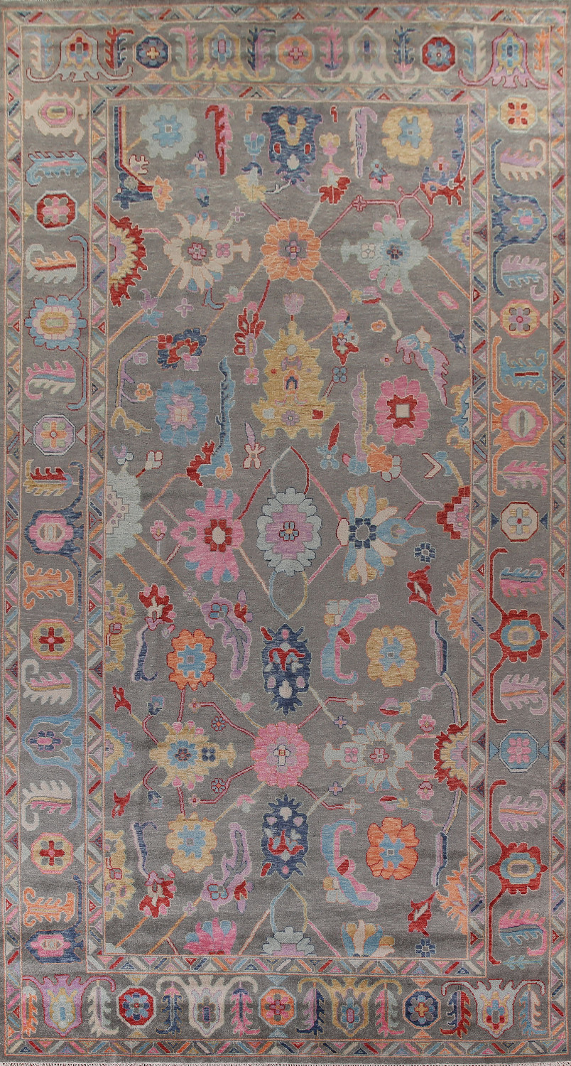 All-Over Floral Oushak Palace Size Rug 10x20
