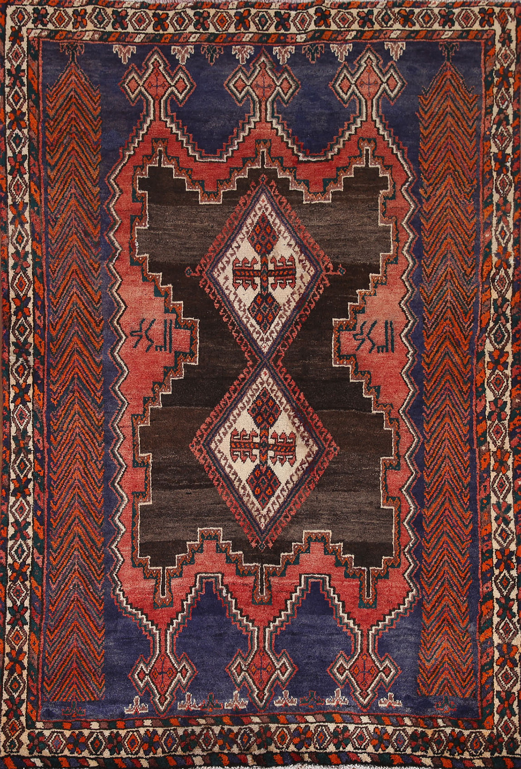 Vintage Wool Sirjan Persian Rug 5x7