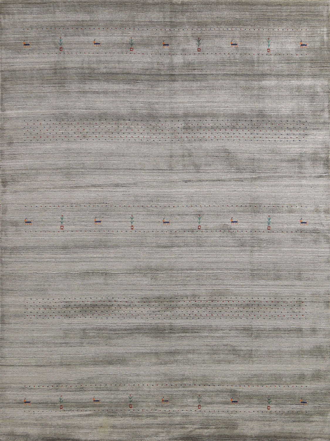 Tribal Gabbeh Indian Living Room Rug 8x10