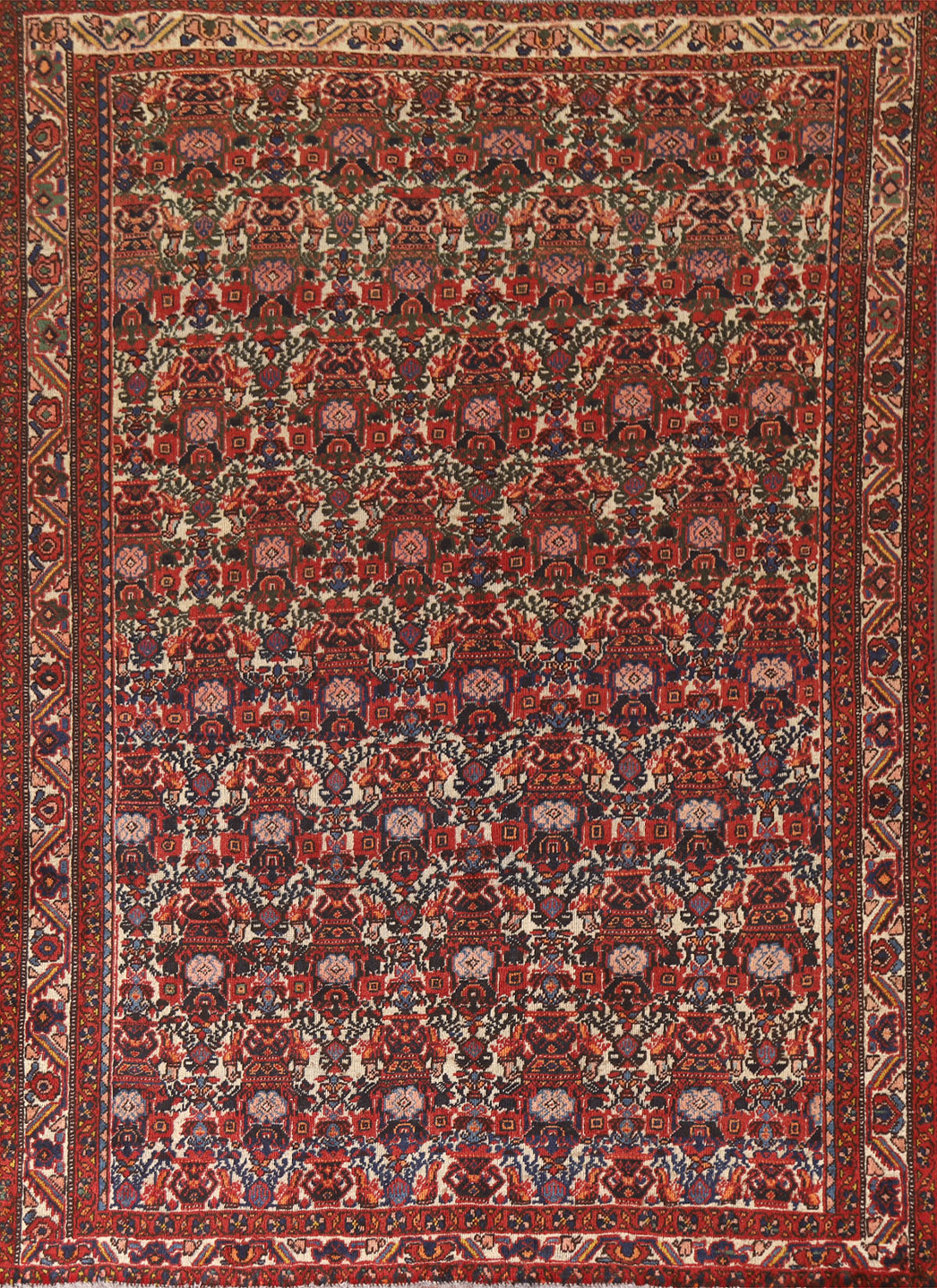 Handmade Bakhtiari Persian Area Rug 6x9