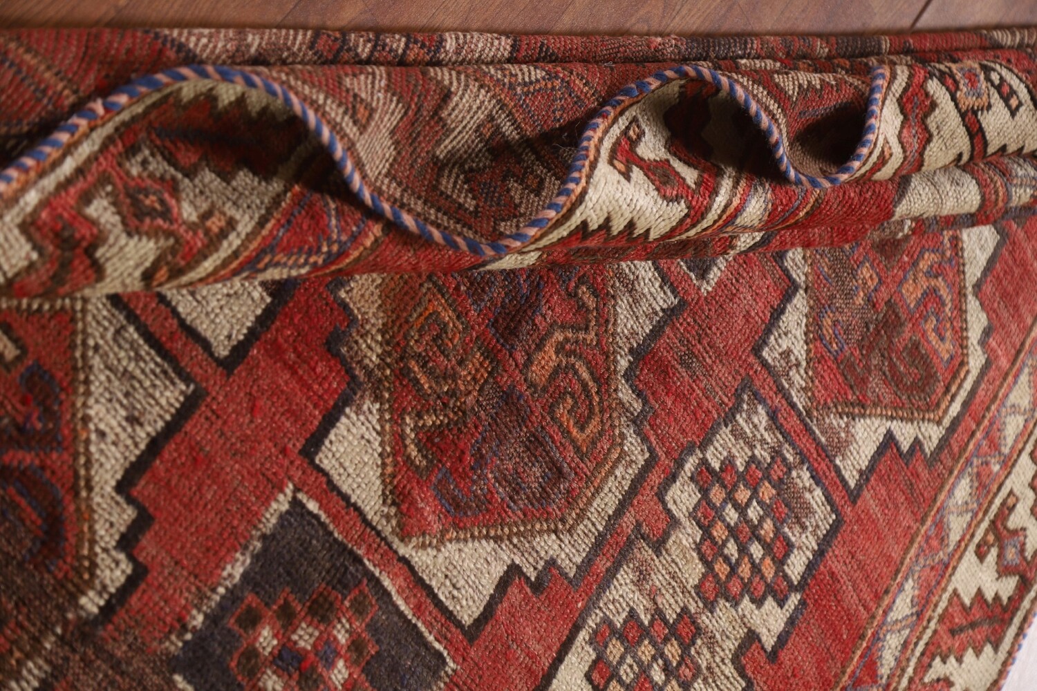 Antique Wool Lori Persian Rug 4x7