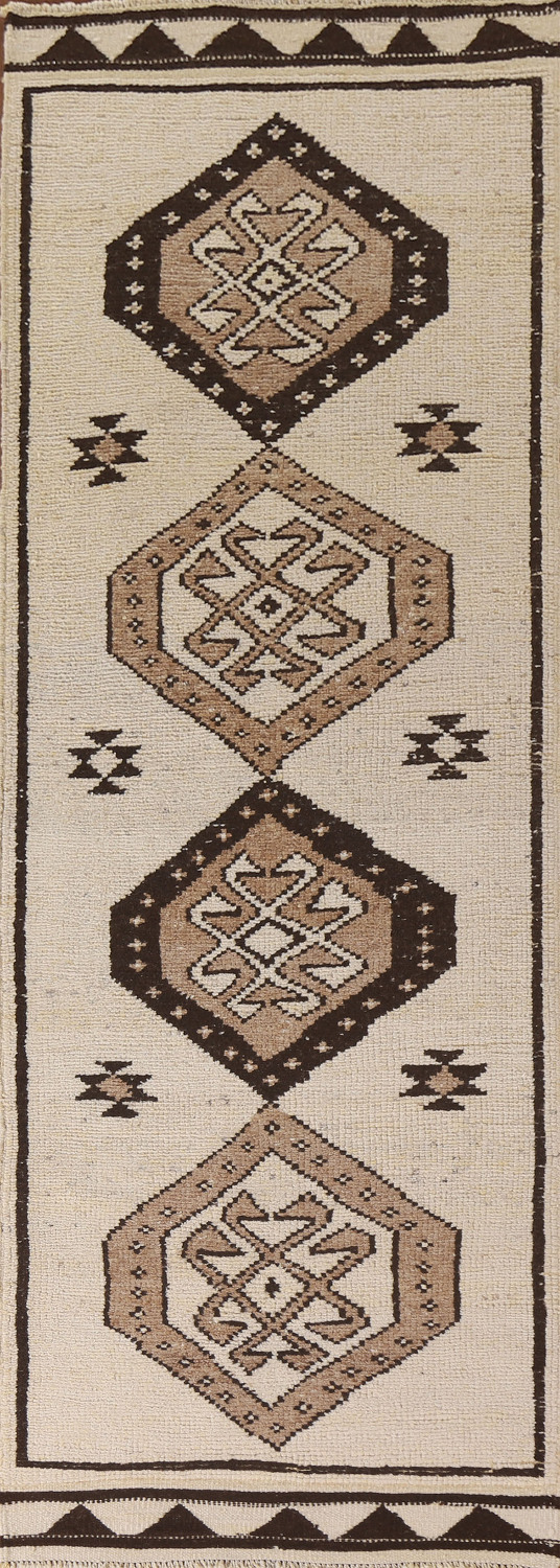 Natural Dye Anatolian Turkish Runner Rug 3x11