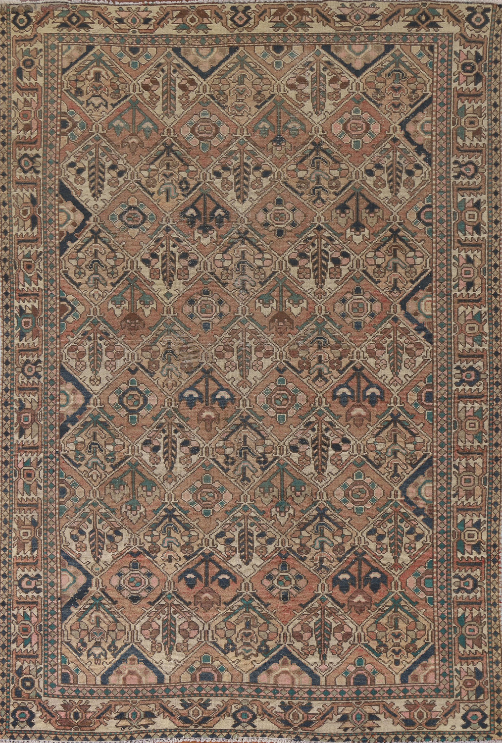 Garden Design Bakhtiari Persian Area Rug 7x9