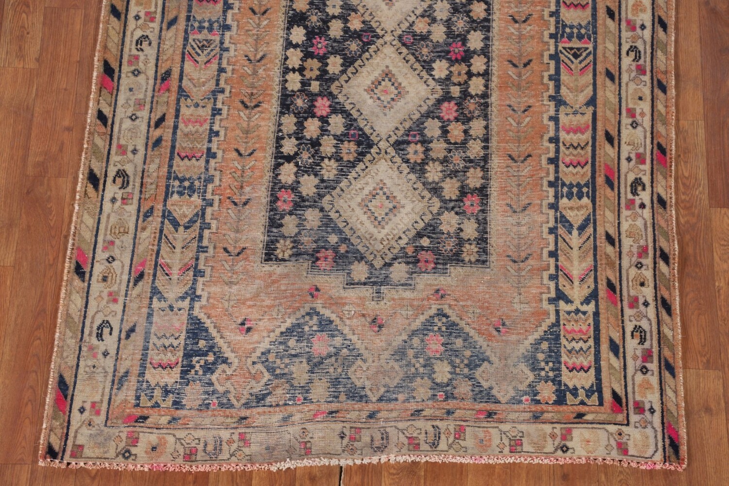 Distressed Tribal Sirjan Persian Rug 4x5