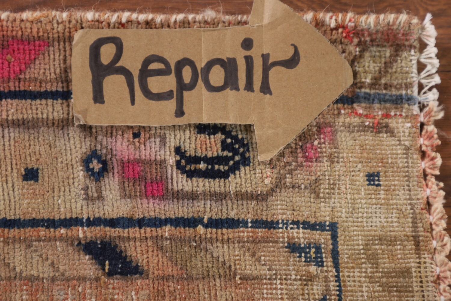 Distressed Tribal Sirjan Persian Rug 4x5