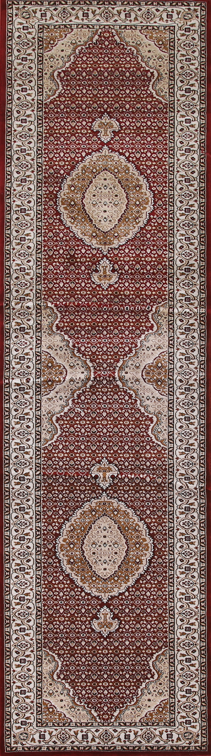 Geometric Tabriz Turkish Runner Rug 3x12