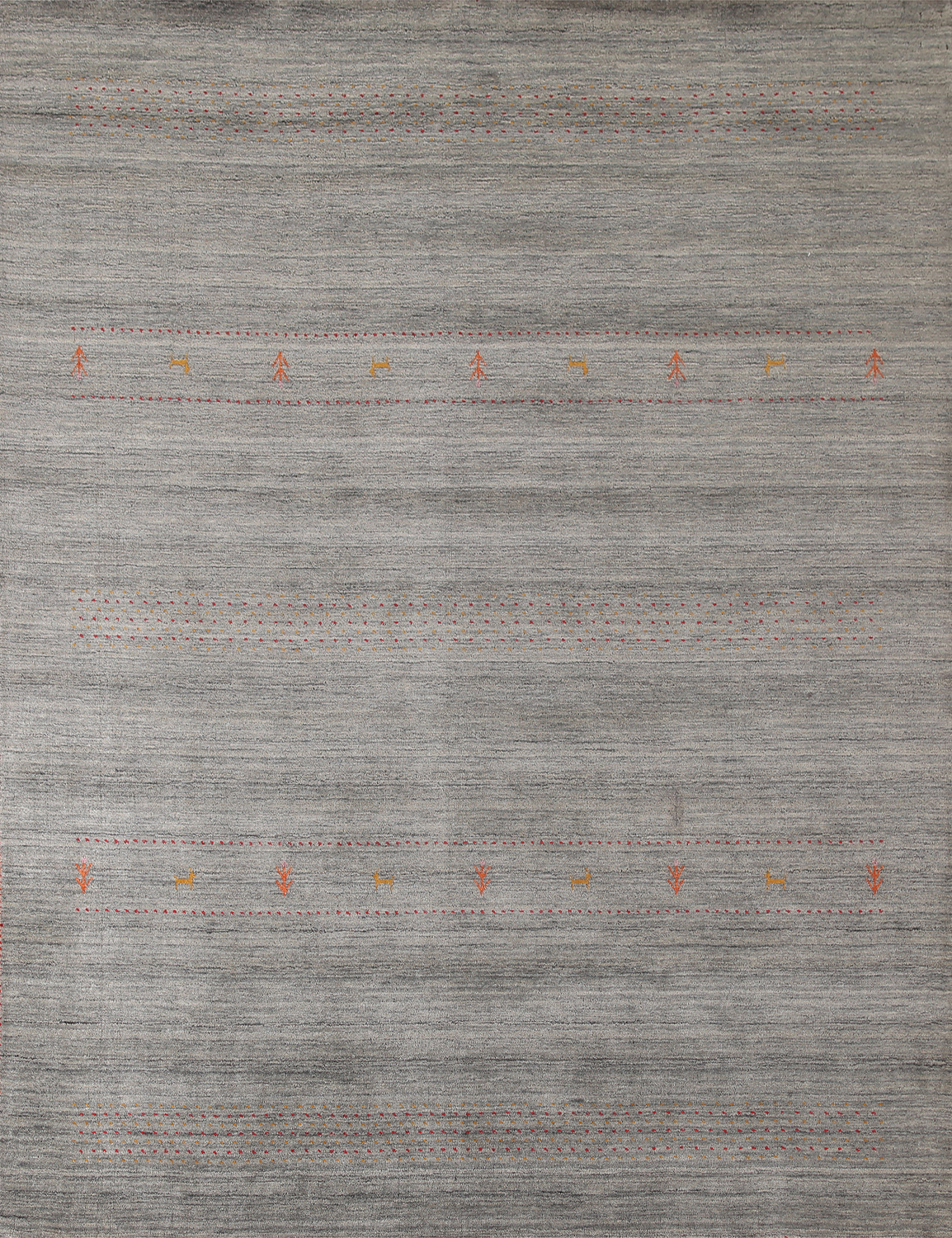 Striped Tribal Gabbeh Oriental Area Rug 8x10