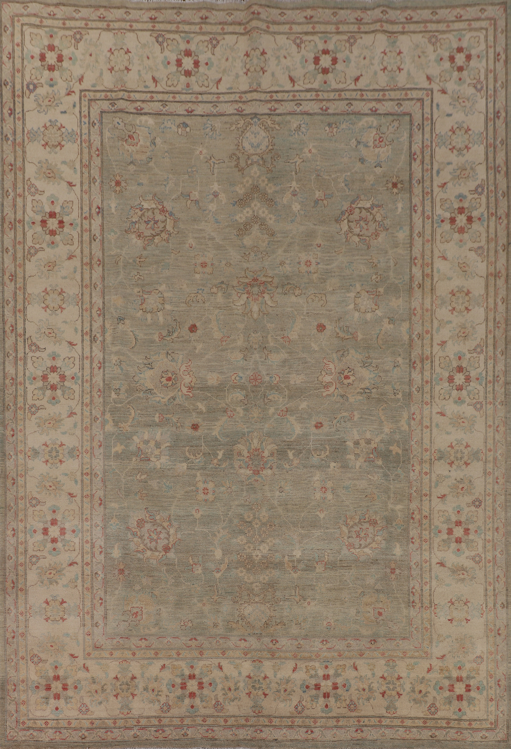 Earth Tone Wool Floral Oushak Oriental Area Rug 8x11