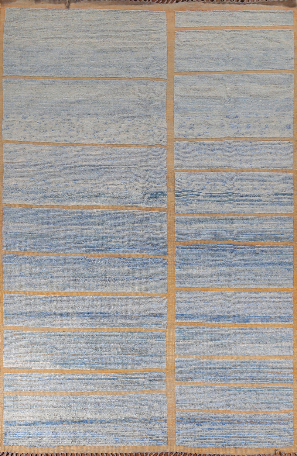 Handmade Blue Moroccan Modern Area Rug 9x13