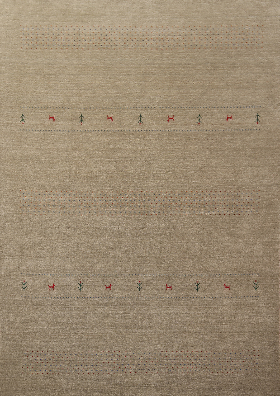 Tribal Gabbeh Indian Area Rug 8x10