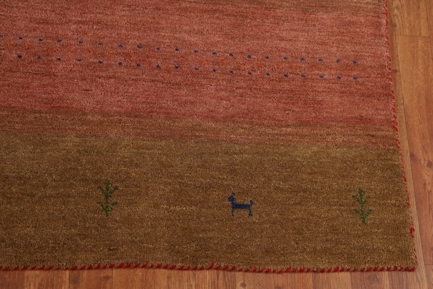 Striped Tribal Gabbeh Indian Area Rug 8x10