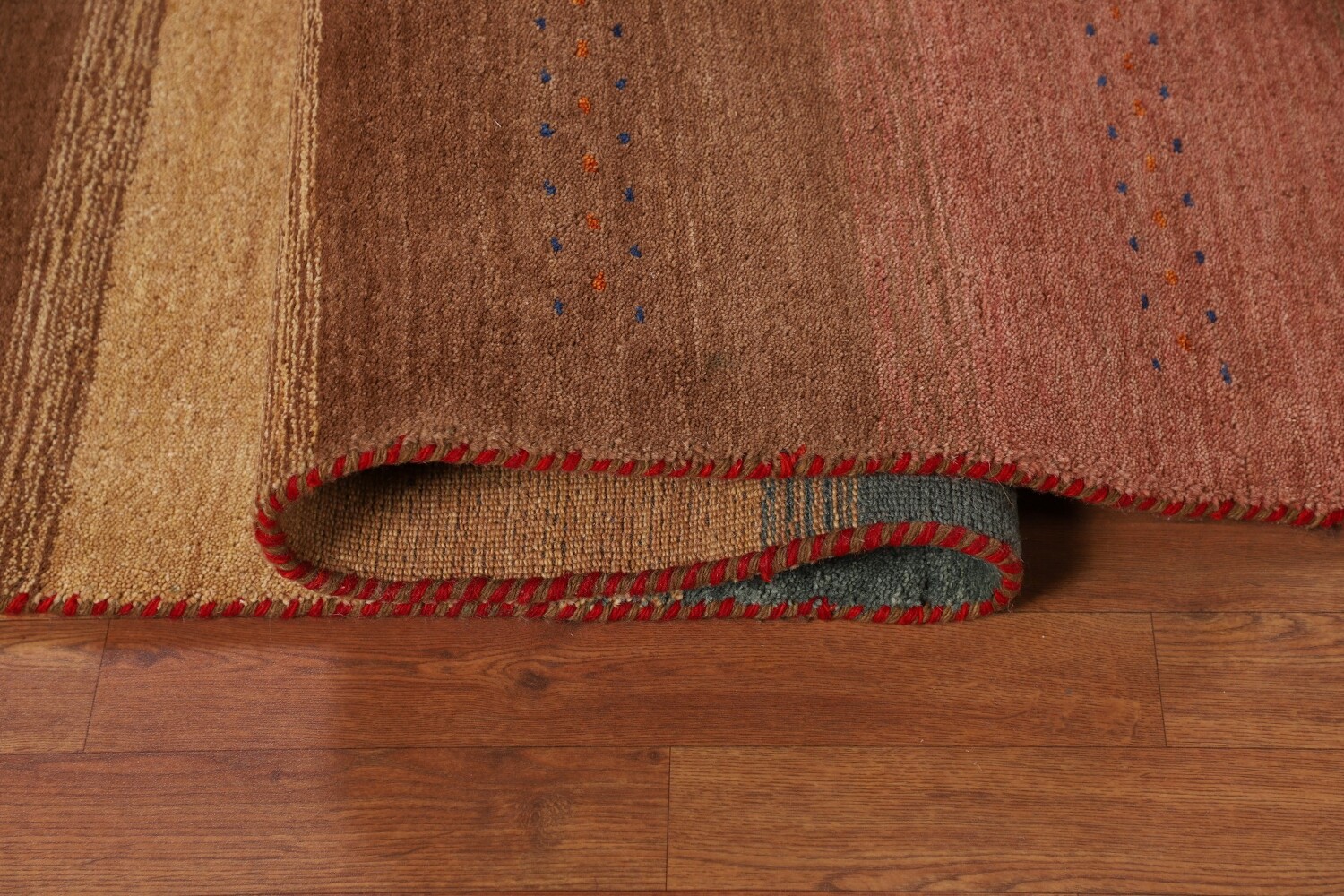 Striped Tribal Gabbeh Indian Area Rug 8x10