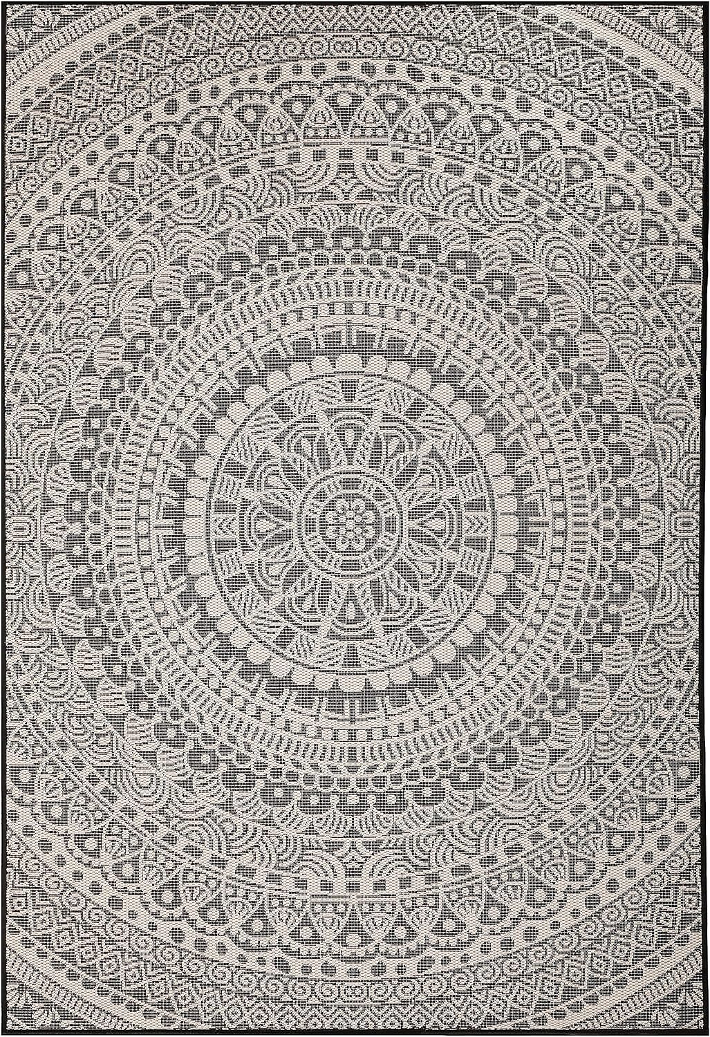 Modern Mandala Design Area Rug
