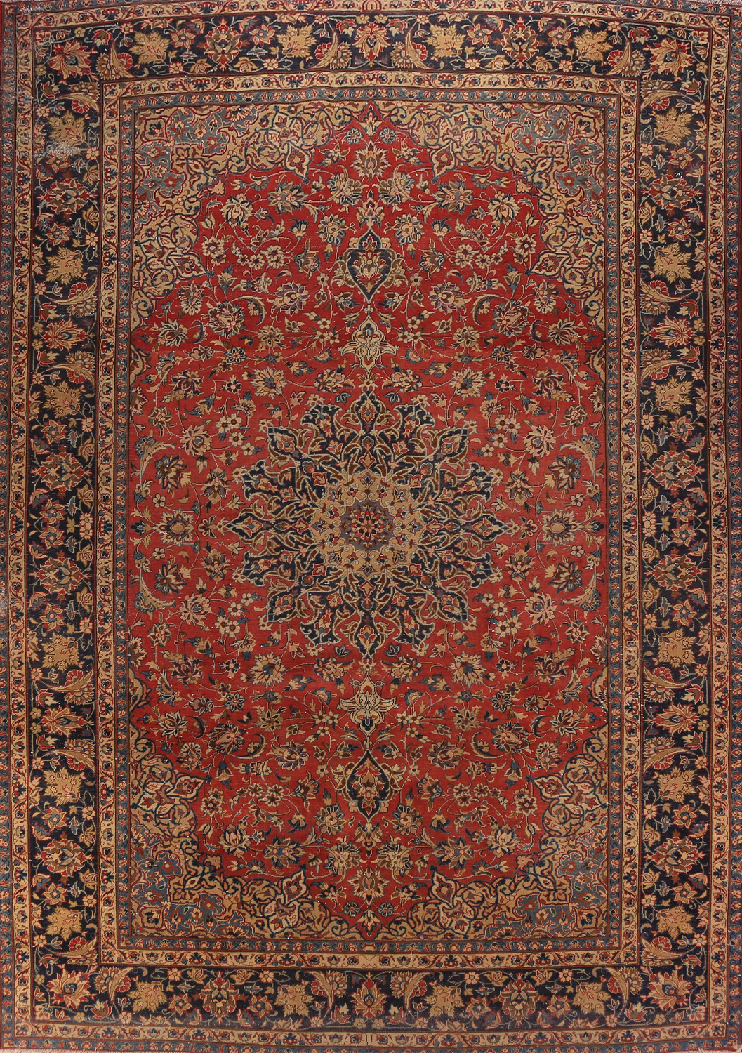 Traditional Floral Najafabad Persian Large Rug 10x14