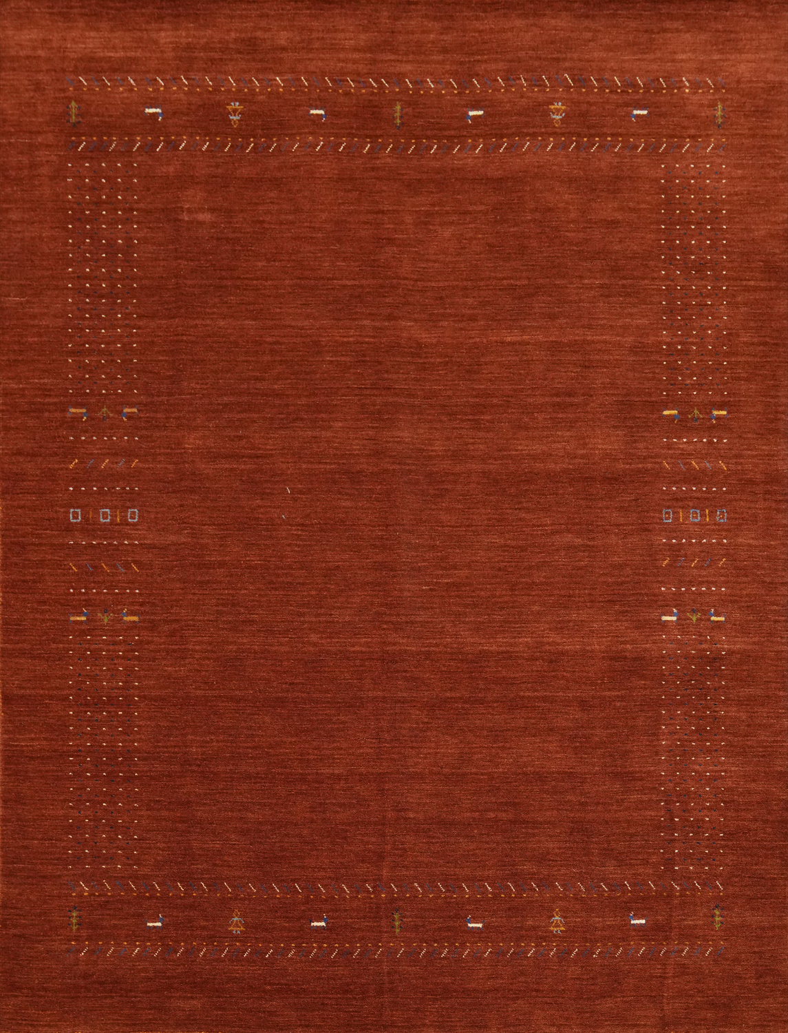 Tribal Gabbeh Indian Area Rug 8x10