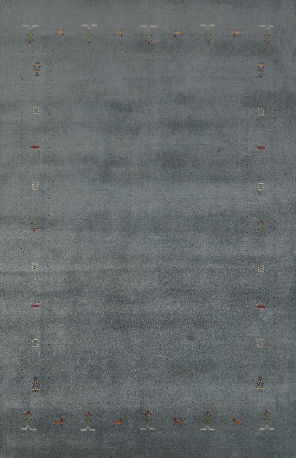 Tribal Wool Gabbeh Oriental Area Rug 5x8