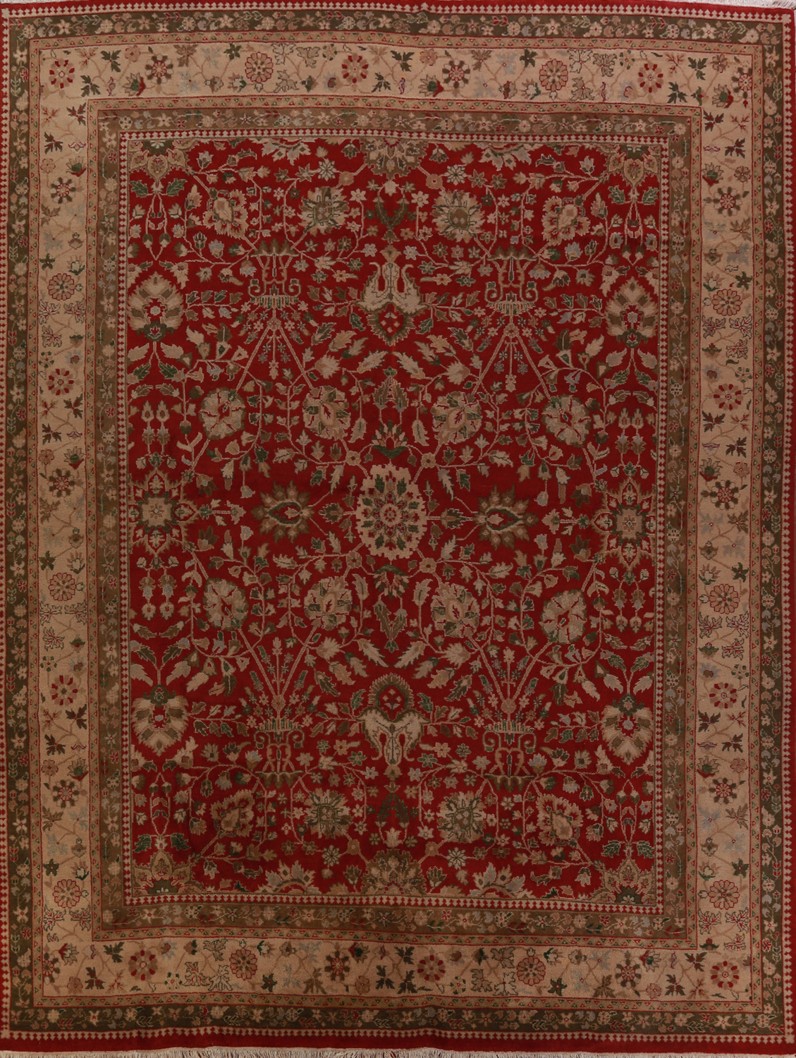 Red Floral Mahal Oriental Large Rug 12x14