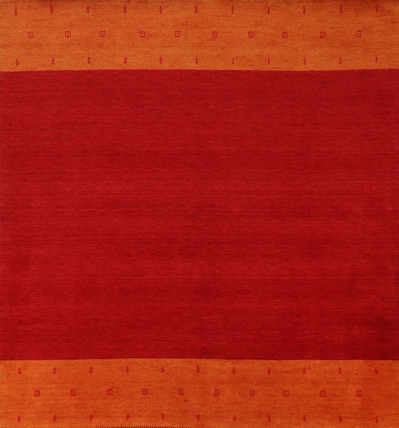 Square Wool Gabbeh Indian Area Rug 8x8