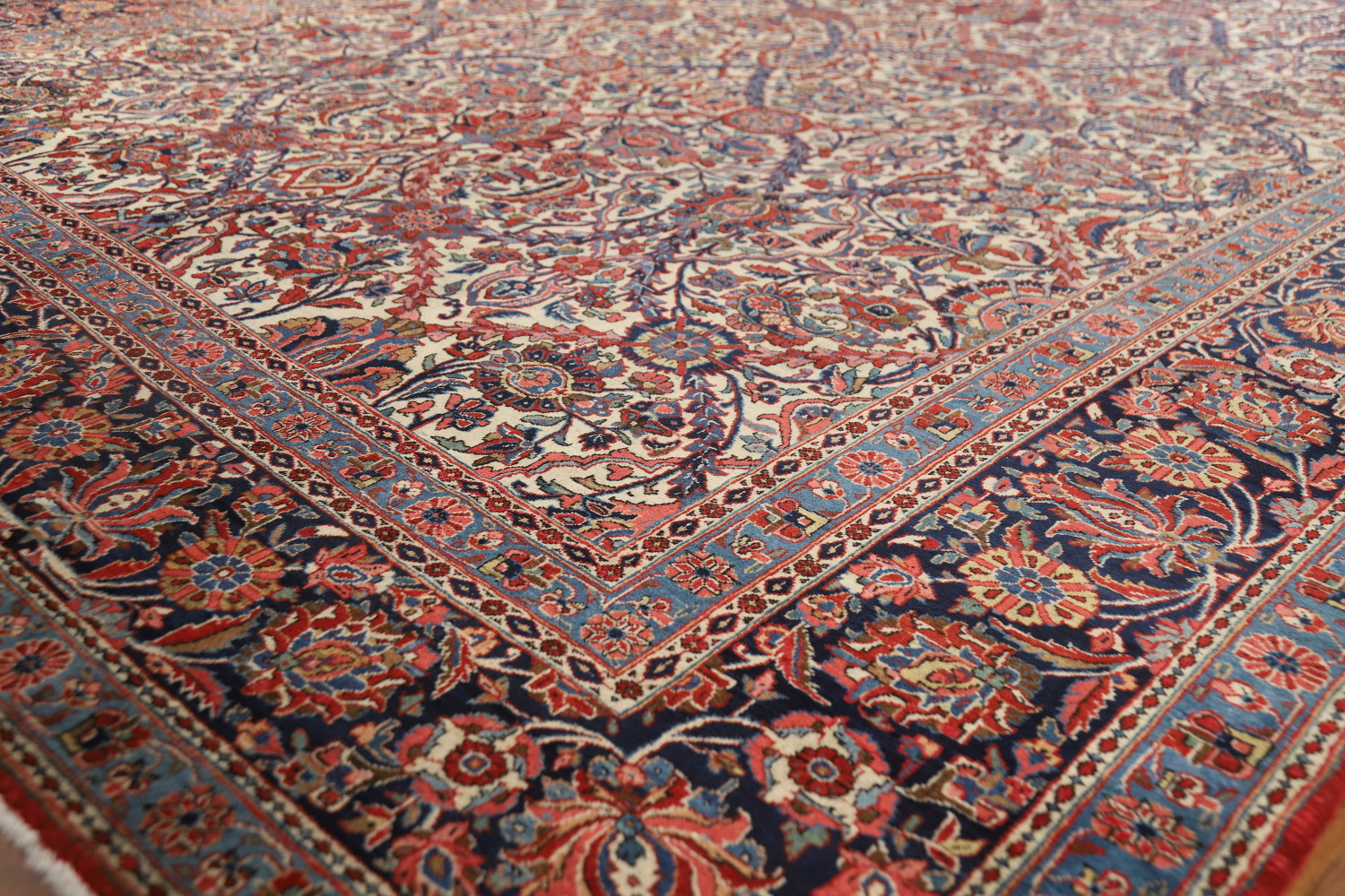 Antique Vegetable Dye Kashan Persian Area Rug 8x10