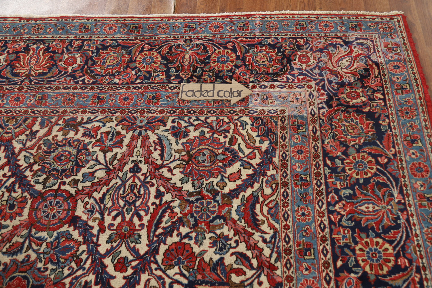 Antique Vegetable Dye Kashan Persian Area Rug 8x10