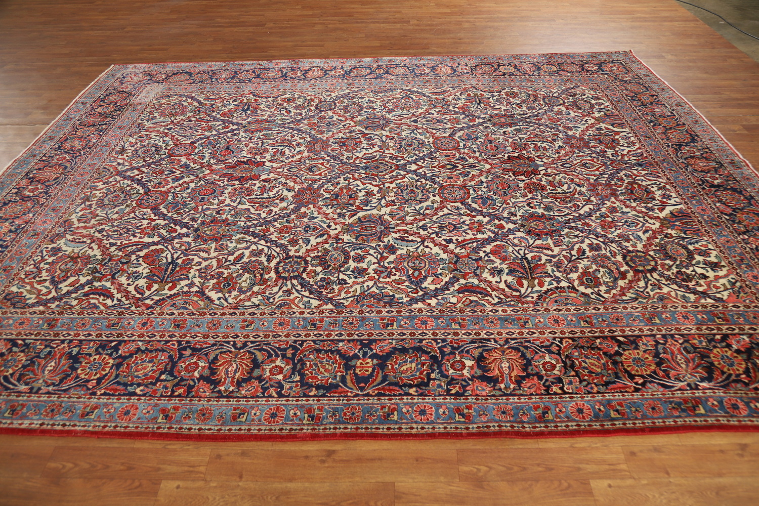 Antique Vegetable Dye Kashan Persian Area Rug 8x10