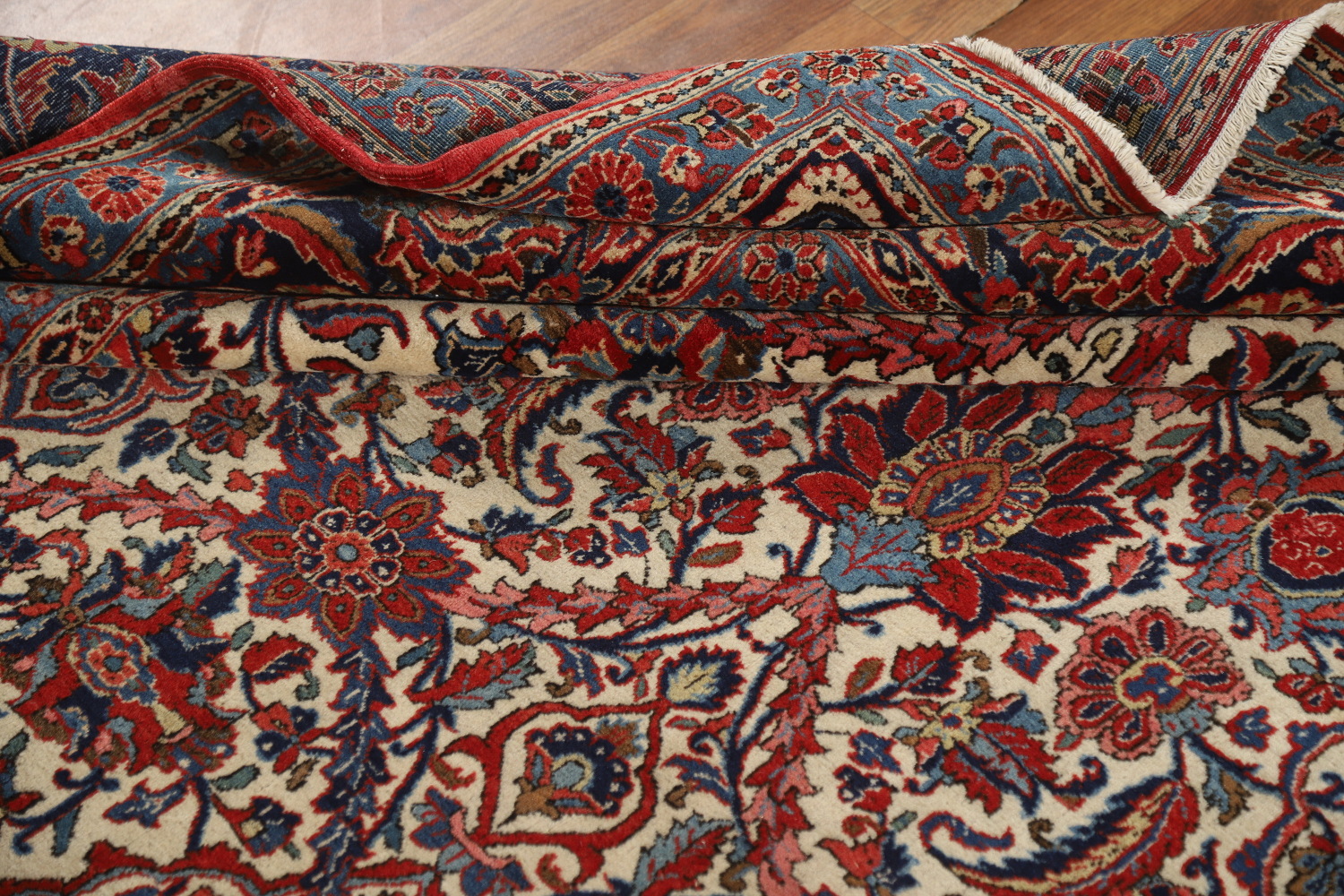 Antique Vegetable Dye Kashan Persian Area Rug 8x10