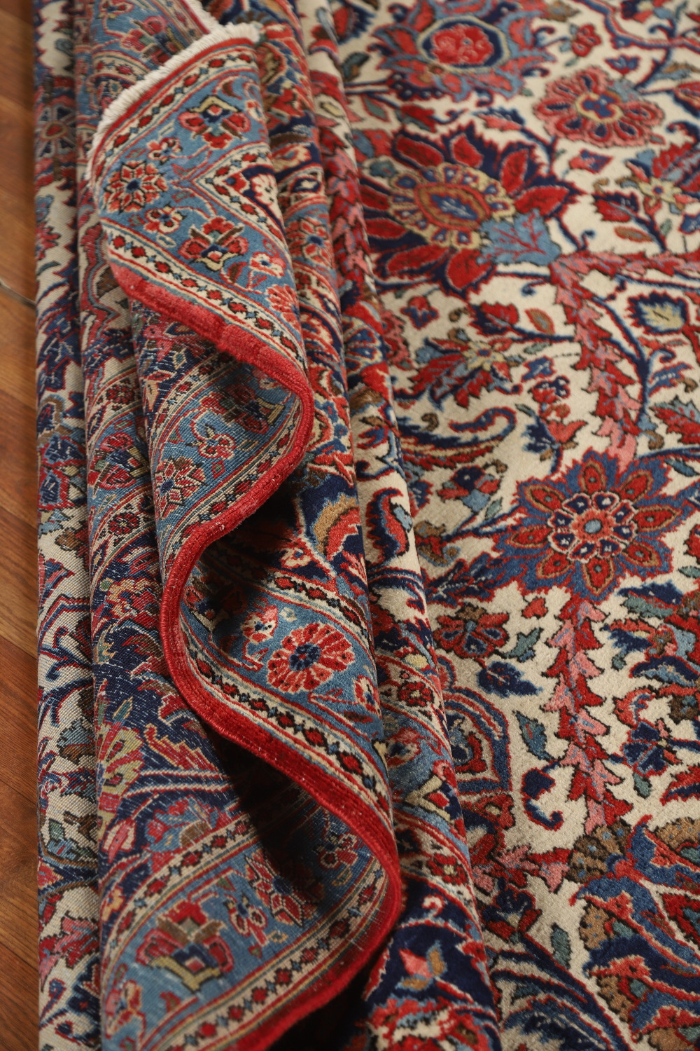 Antique Vegetable Dye Kashan Persian Area Rug 8x10