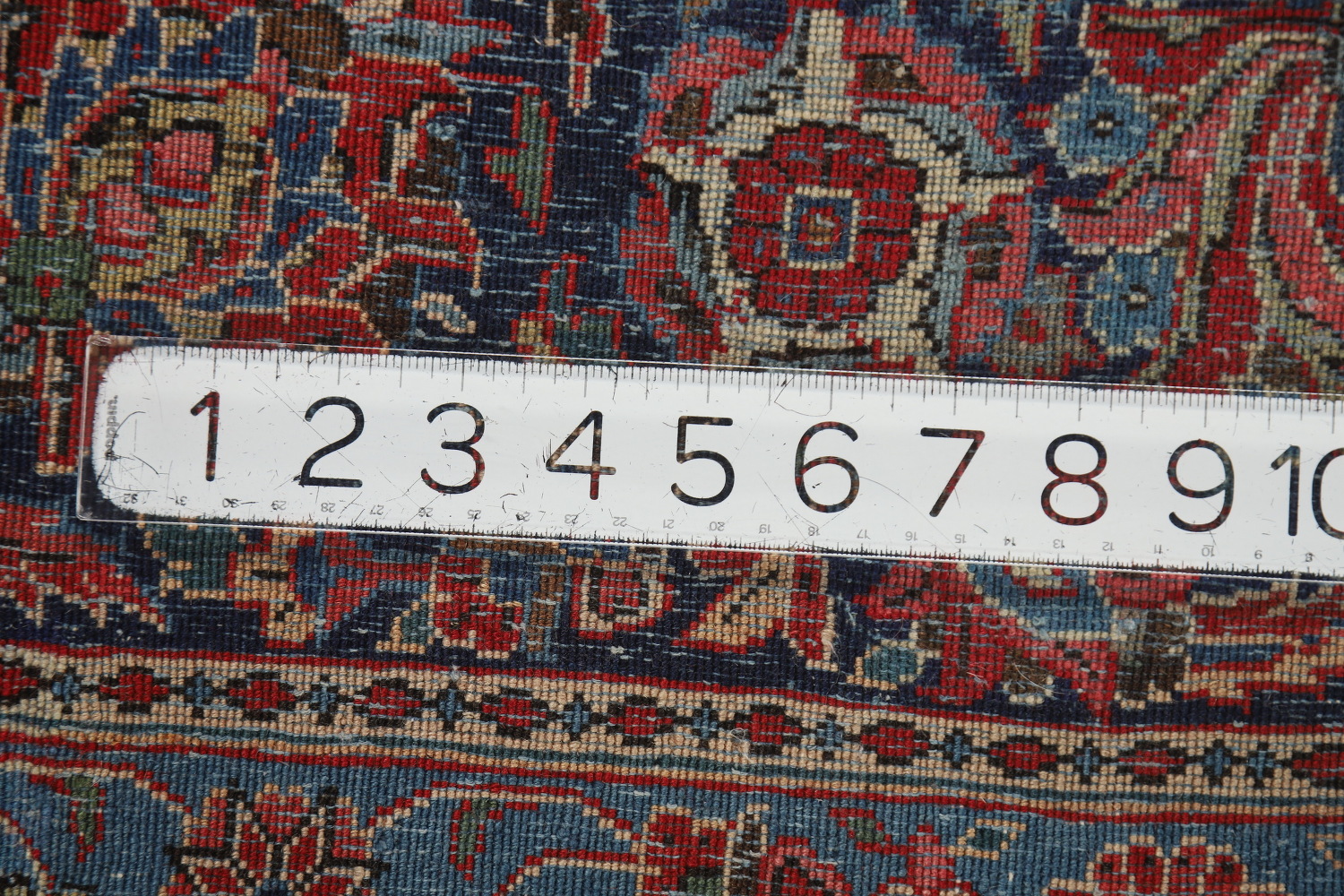 Antique Vegetable Dye Kashan Persian Area Rug 8x10