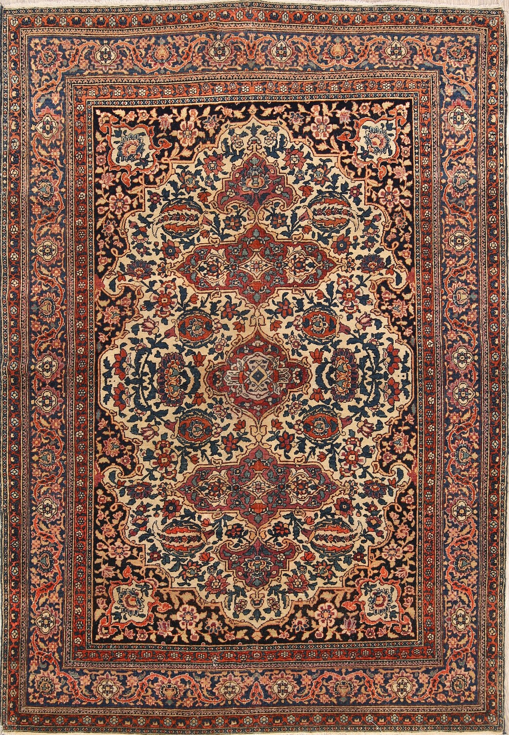 4x6 Sarouk Farahan Persian Area Rug