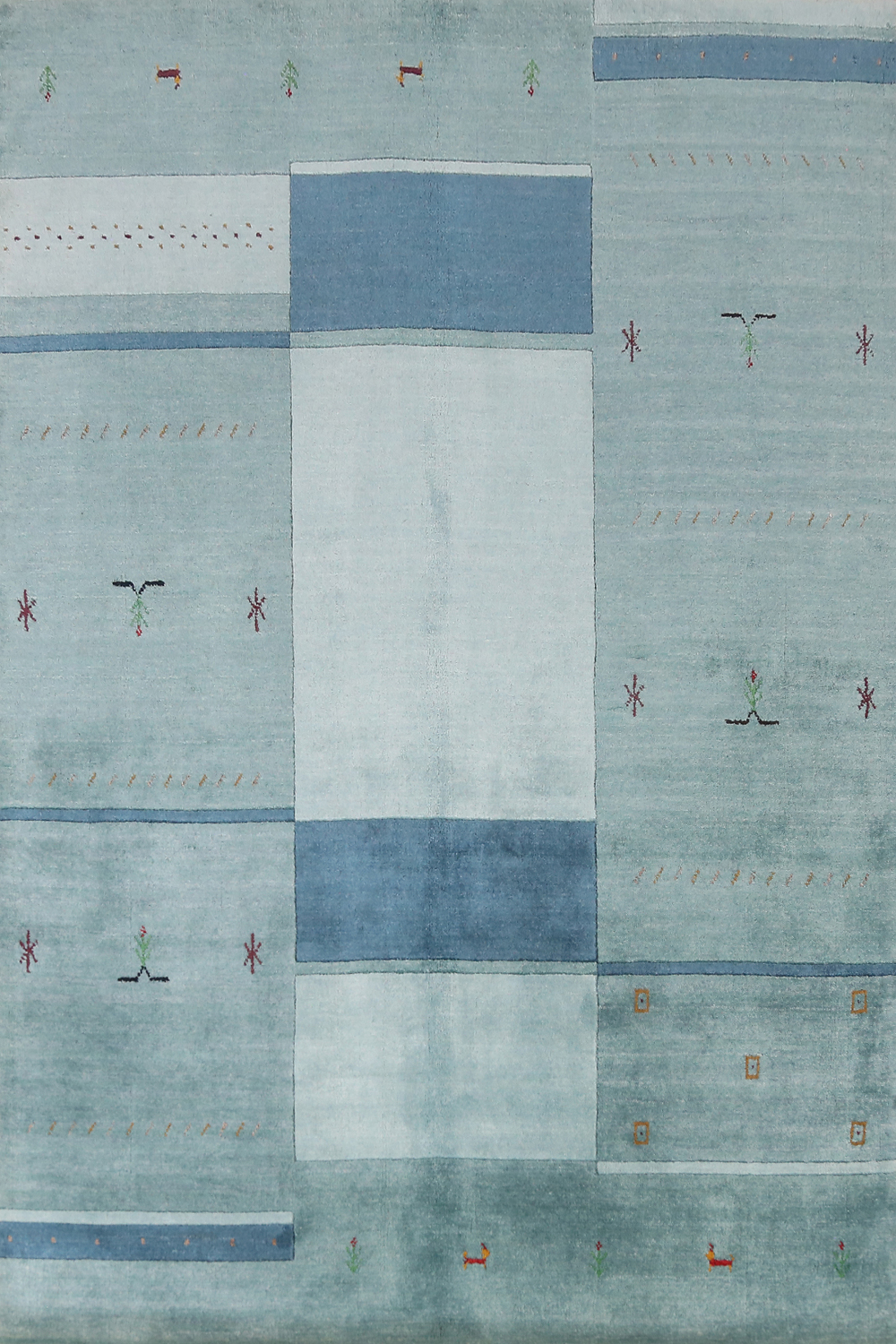 Handmade Wool Gabbeh Indian Area Rug 5x8