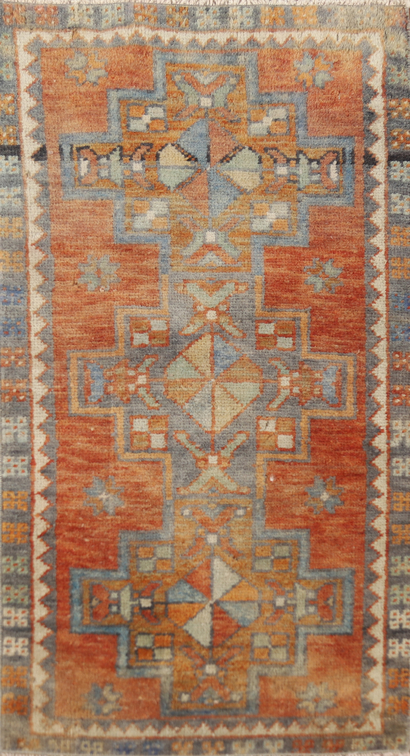 Tribal Wool Anatolian Oriental Foyer Rug 2x3