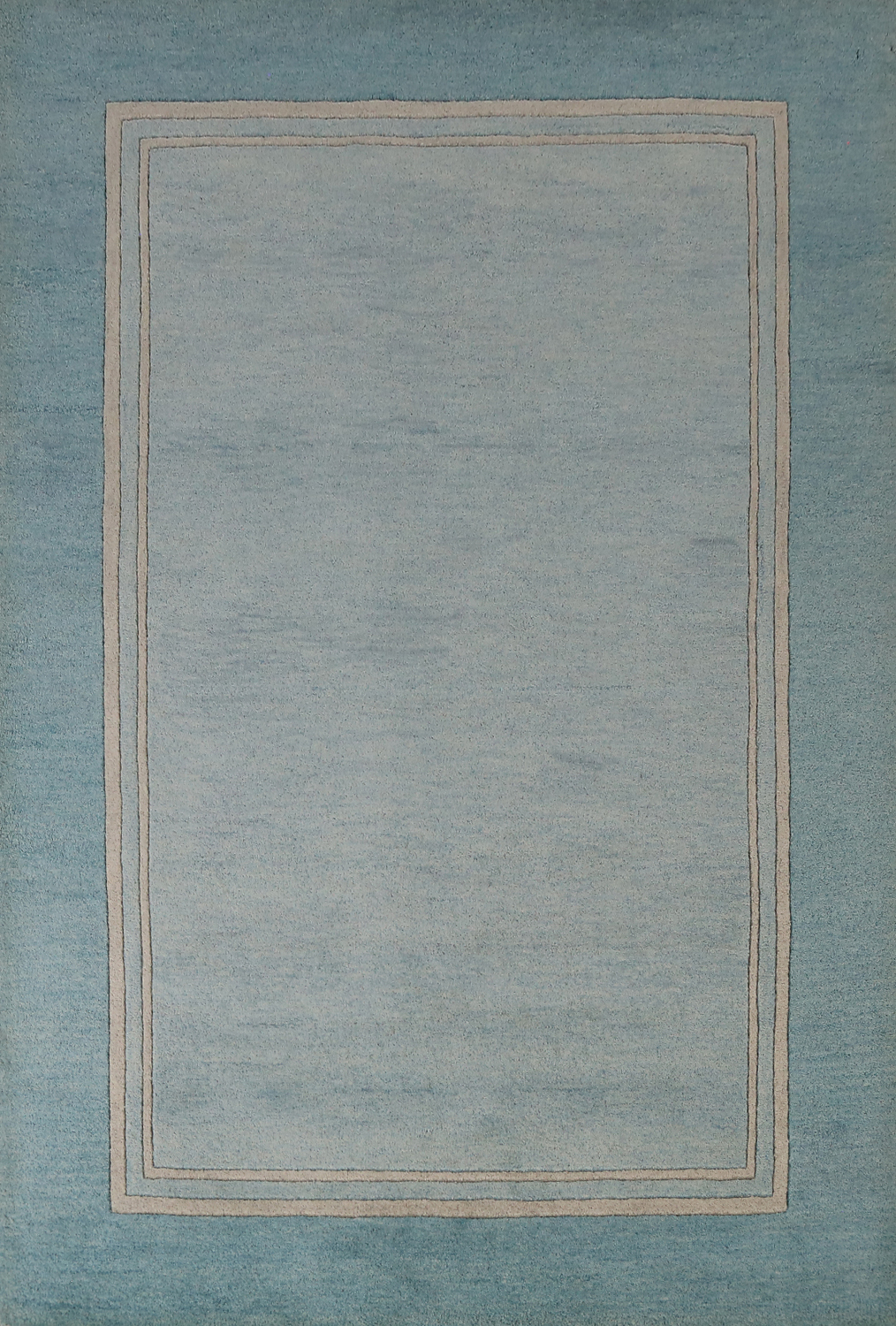 Contemporary Wool Gabbeh Indian Area Rug 5x8