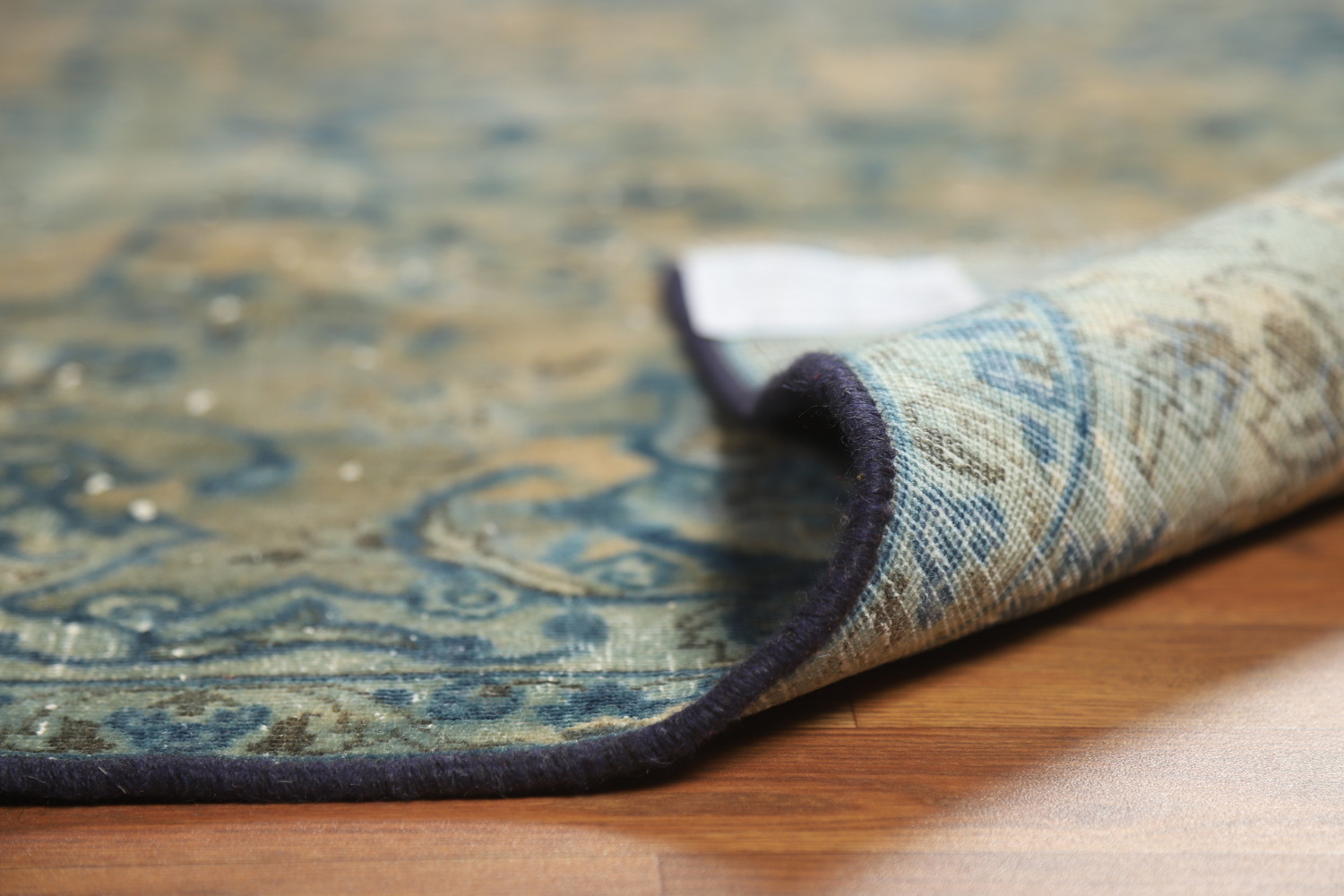 Distressed Wool Floral Tabriz Persian Area Rug 6x10