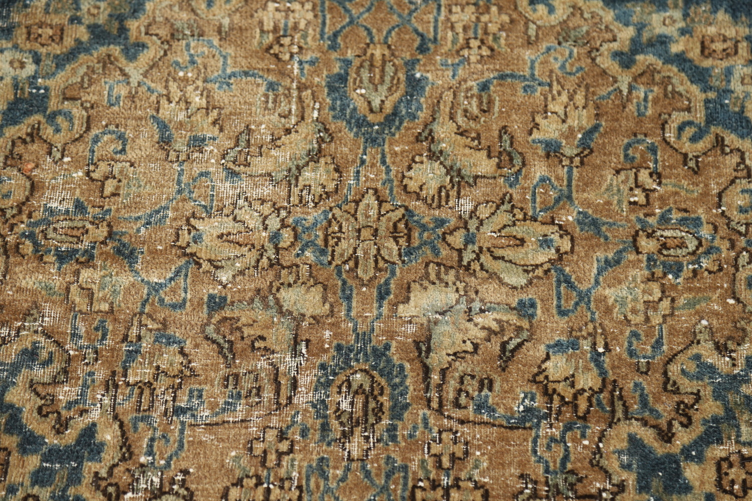 Blue Medallion Kerman Persian Rug 5x7
