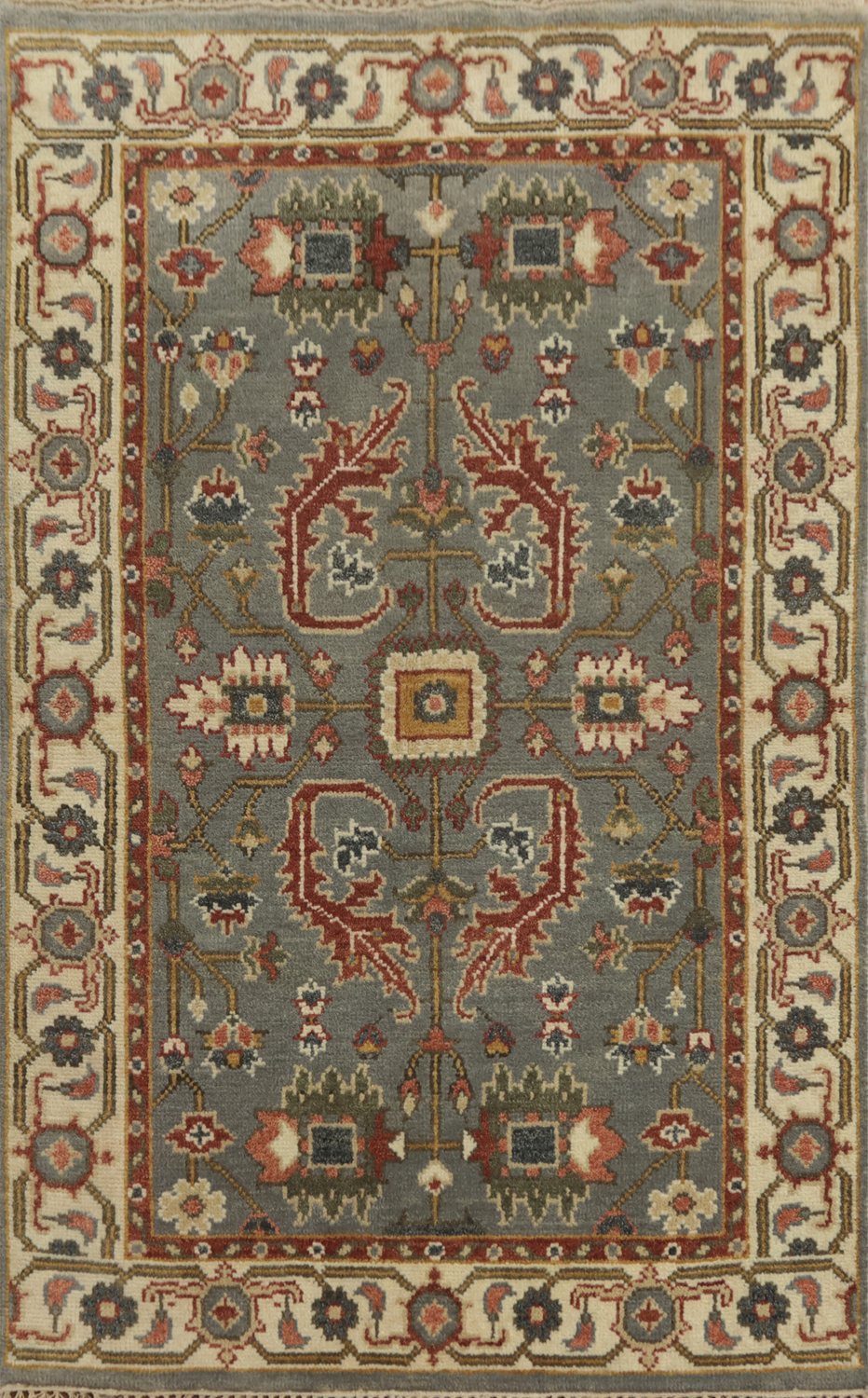 Geometric Oushak Oriental Rug 4x6