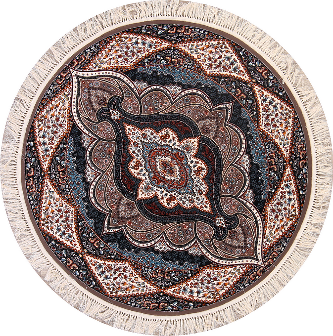 Soft Pile Round 6x6 Tabriz Persian Area Rug