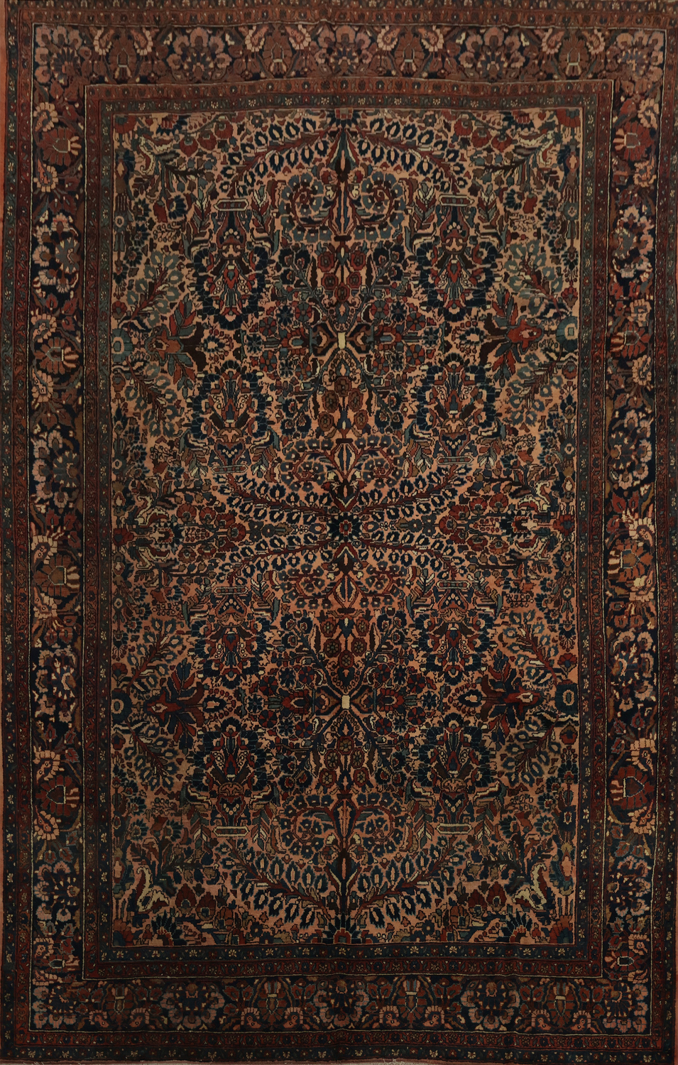 Vegetable Dye Antique Lilian Persian Area Rug 8x11