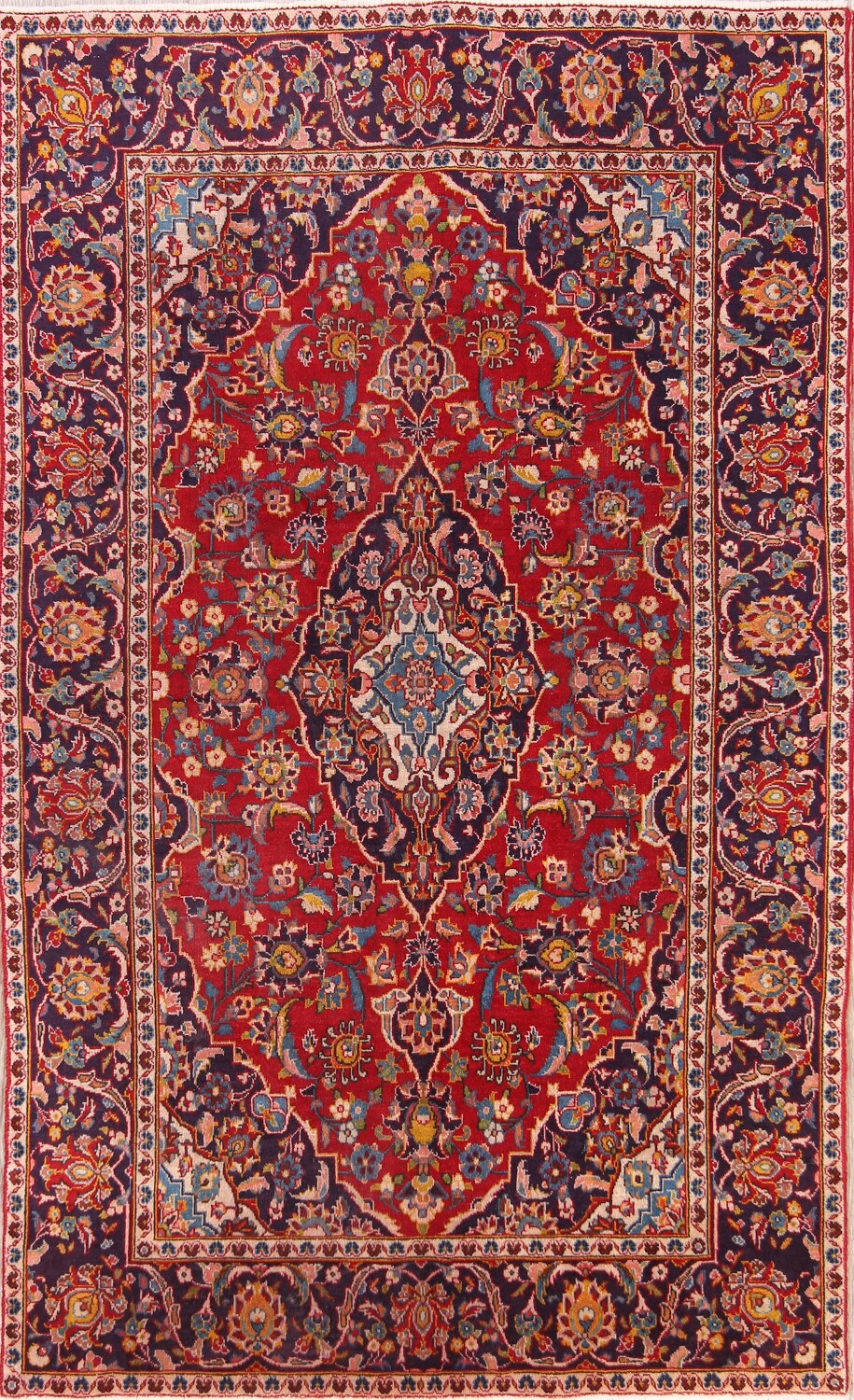 Traditional Floral 5x7 Kashan Persian Area Rug