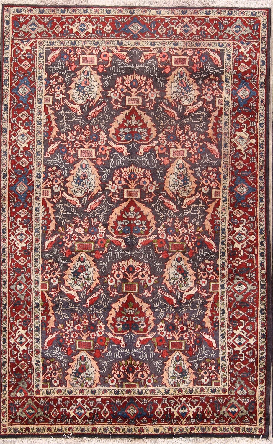 Pictorial 4x7 Tabriz Persian Area Rug